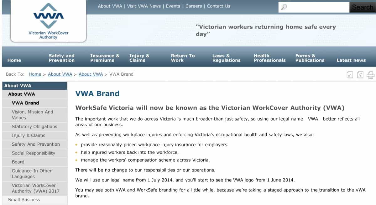 WorkSafe Victoria returns – SafetyAtWorkBlog