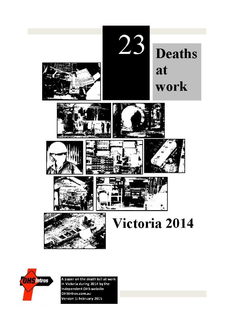 New analysis of deaths at work – SafetyAtWorkBlog