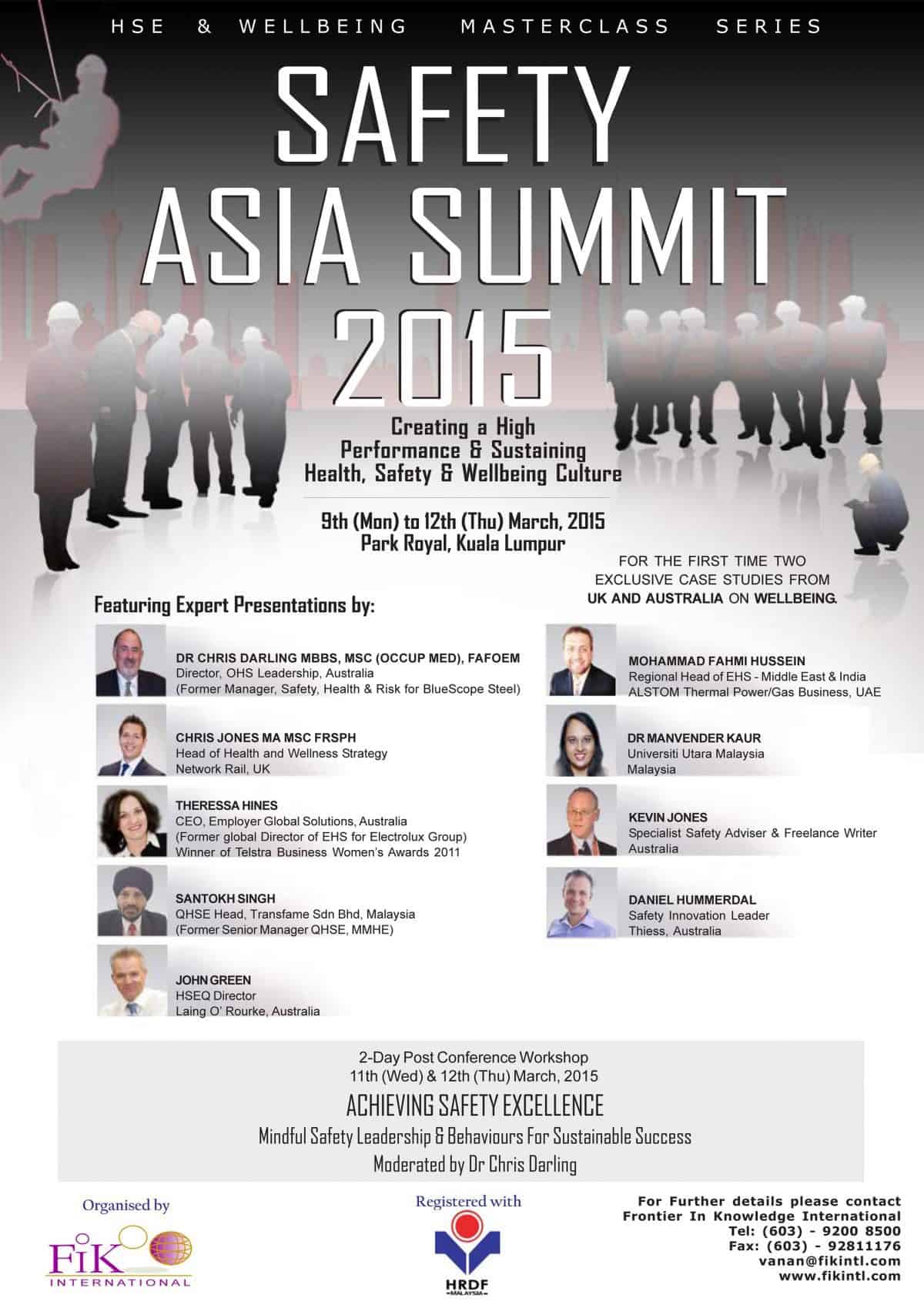 Safety Asia Summit 2015 – SafetyAtWorkBlog