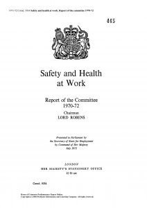 Who reads the Robens Report and who will write the next one ...