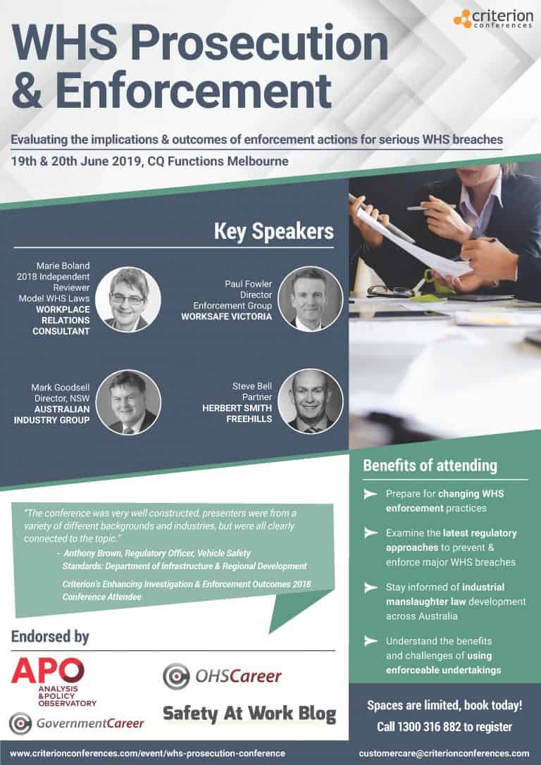 New OHS conference with prominent speakers – SafetyAtWorkBlog